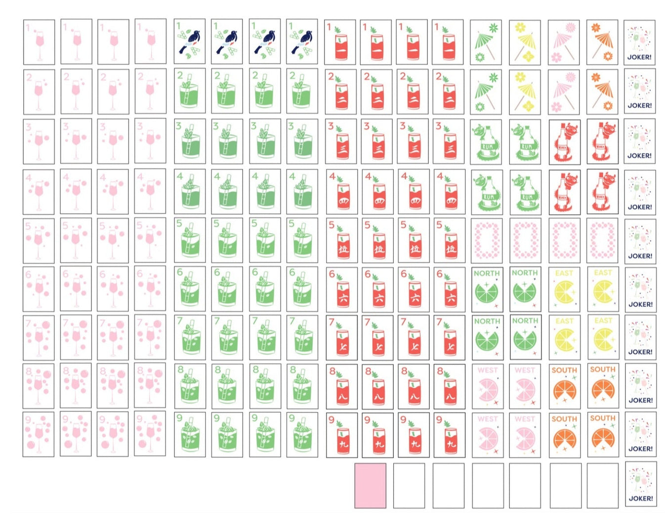 Let's Cocktail! Tile Set | Let's Mahj-on! – Let's Mahj-On!