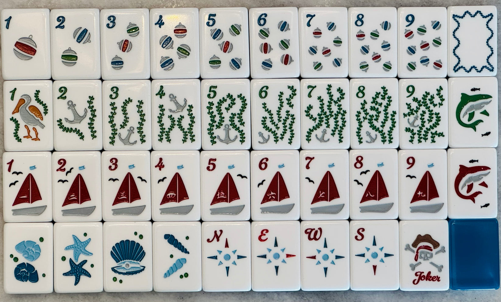 Let's Get Nautical! Mahjong Game Tile Set | Let's Mahj-On!